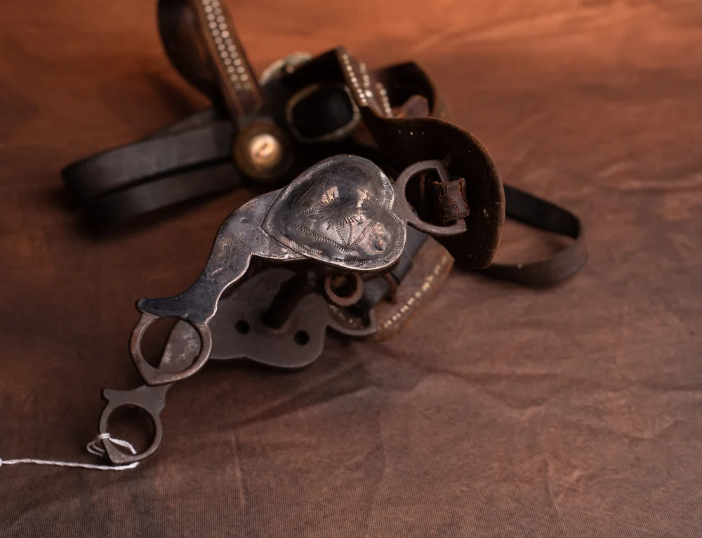Old Miniature American Bit w/ Headstall F#3807 — Old West Collector