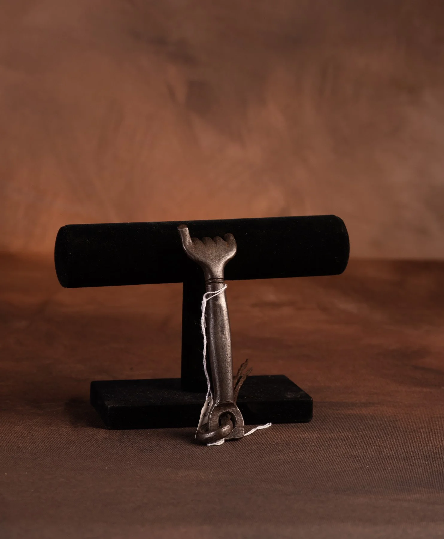 Antique Iron Door Knocker w/ Bear Head F4093 — Old West Collector