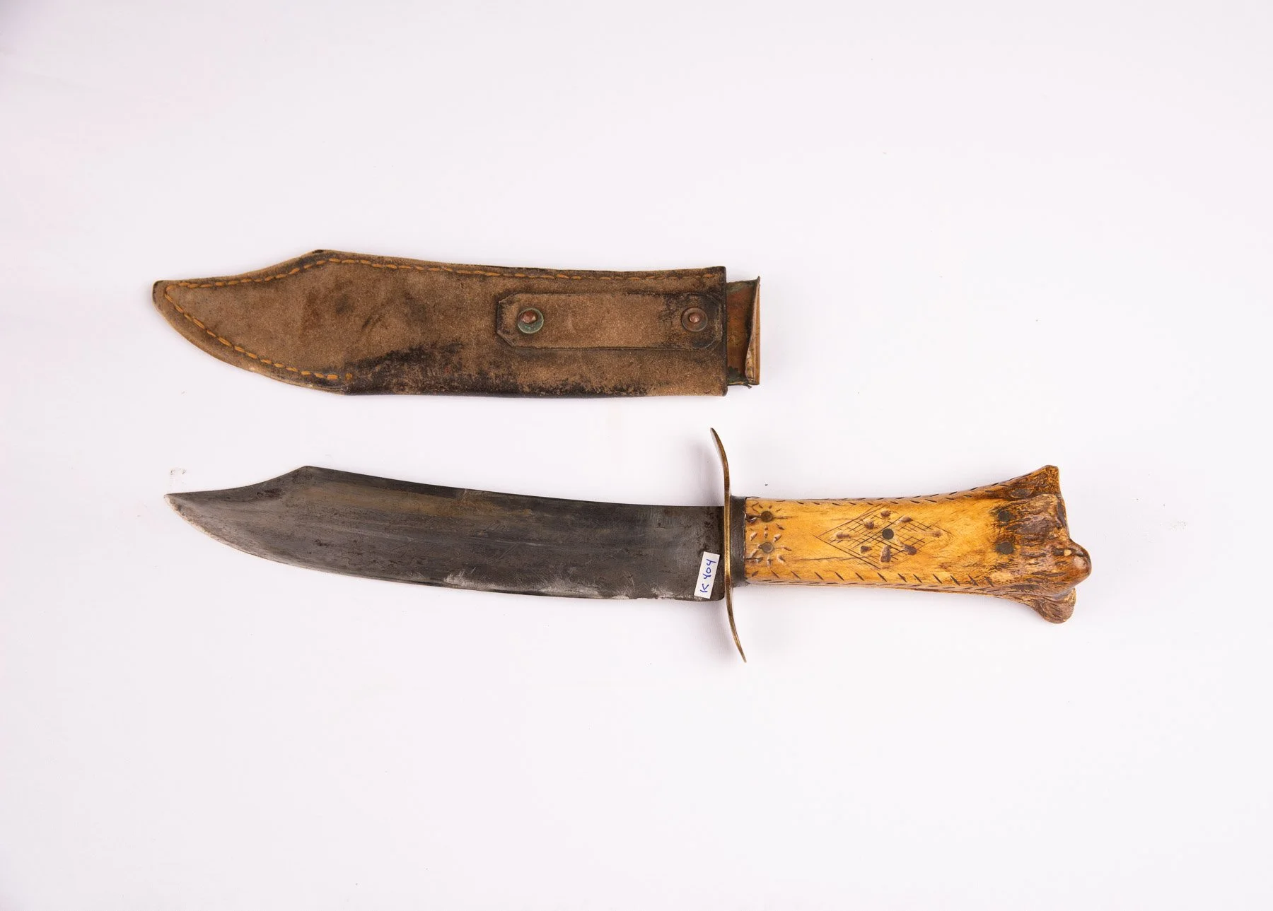 American Primitive Bone-Handled Knife — Old West Collector