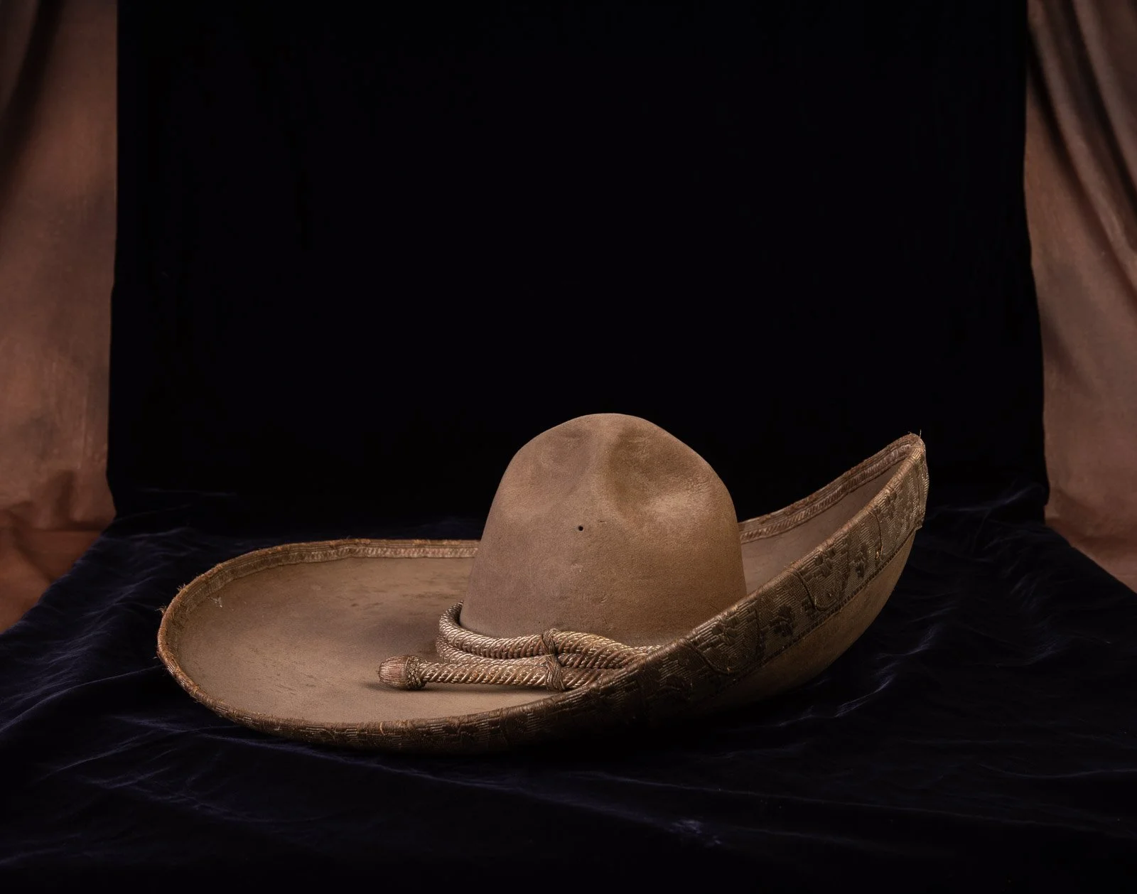 Vintage Tardan Sombrero w/ Embroidered Crown — Old West Collector