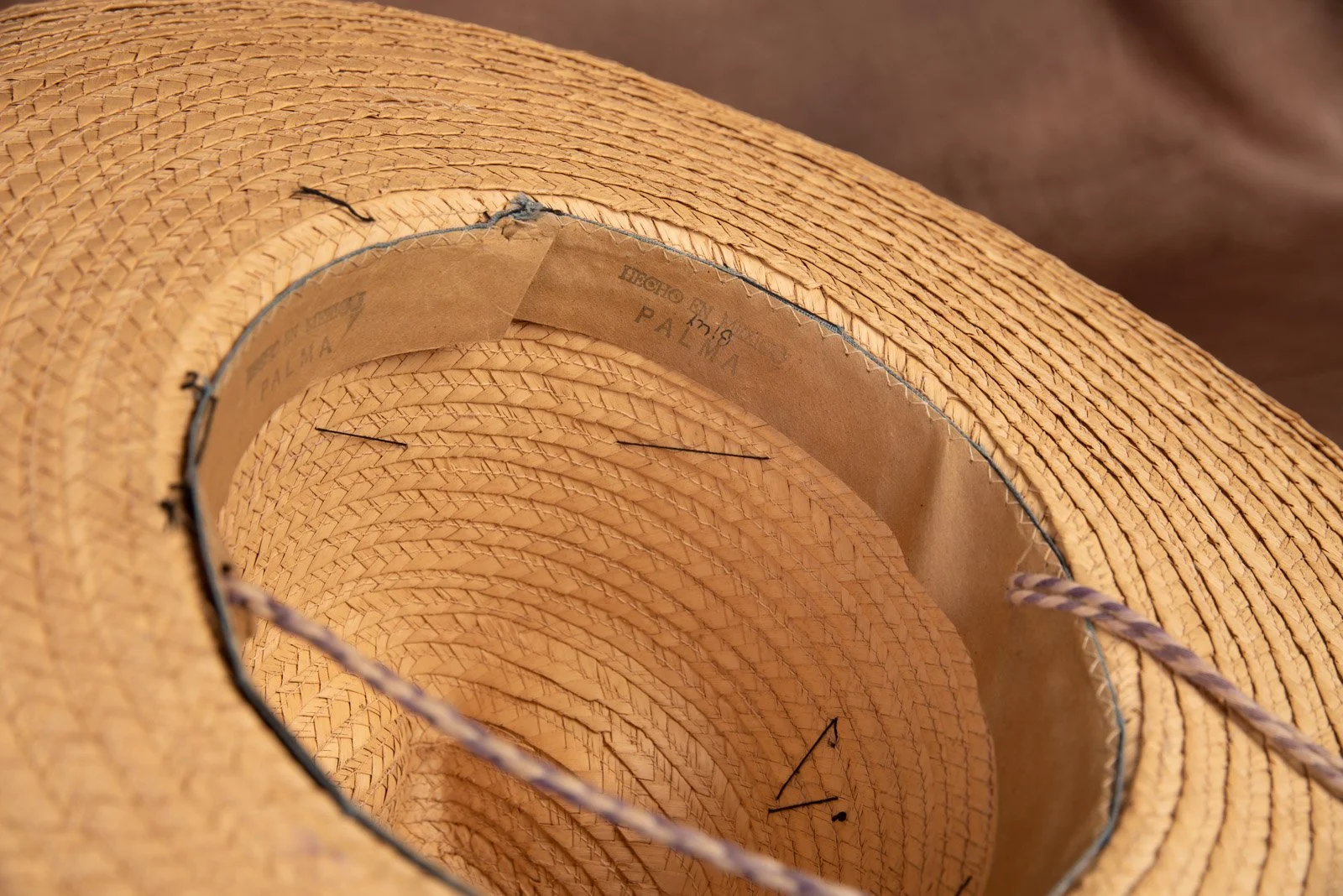 Vintage Straw Sombrero w/ Embroidered Brim — Old West Collector