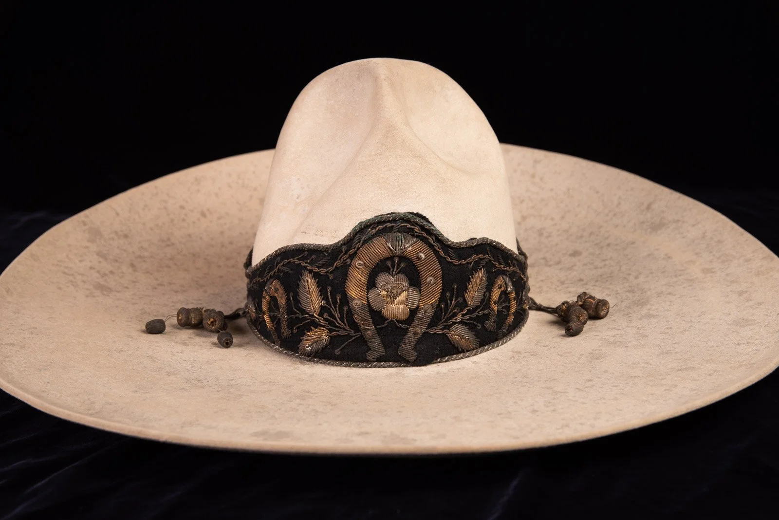 Vintage Tardan Sombrero w/ Embroidered Crown — Old West Collector