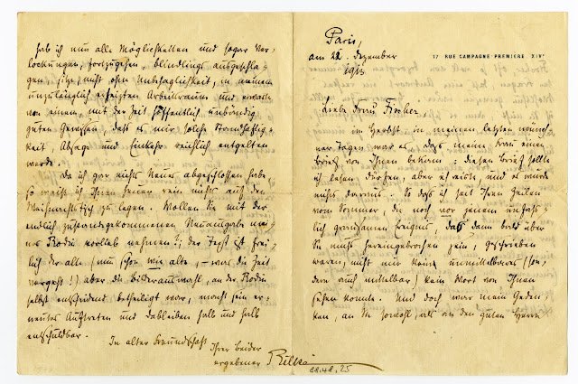 Rainer Maria Rilke on the Calling of an Artist — W. DAVID O. TAYLOR