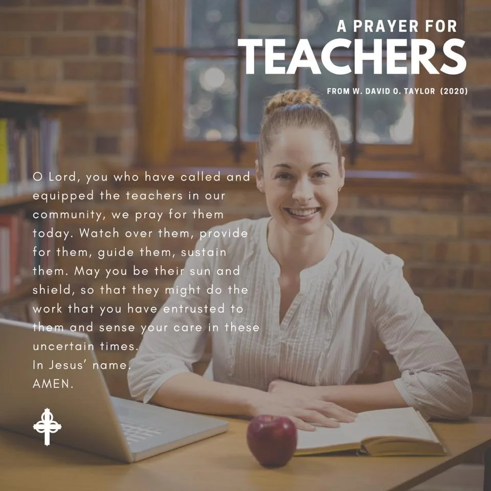 Back to School Prayers — W. DAVID O. TAYLOR