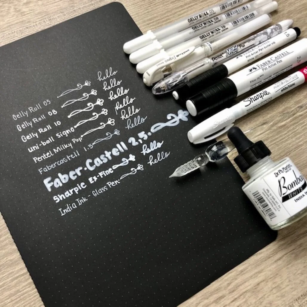 9 Best White Gel Pens and How to Use Them — Joyful Journaler