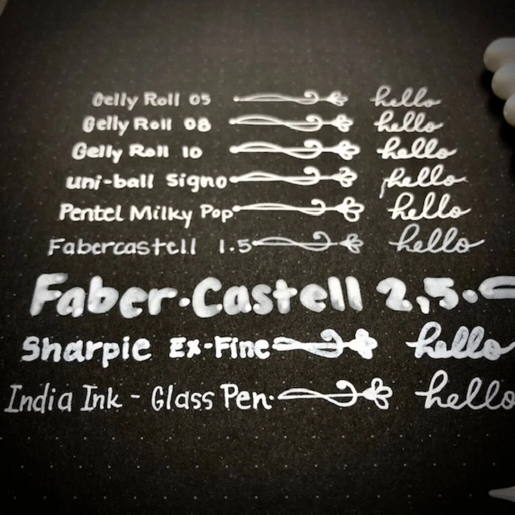 9 Best White Gel Pens and How to Use Them — Joyful Journaler