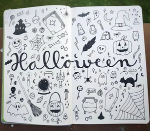 50+ Cute Halloween Doodles Anyone Can Draw — Joyful Journaler