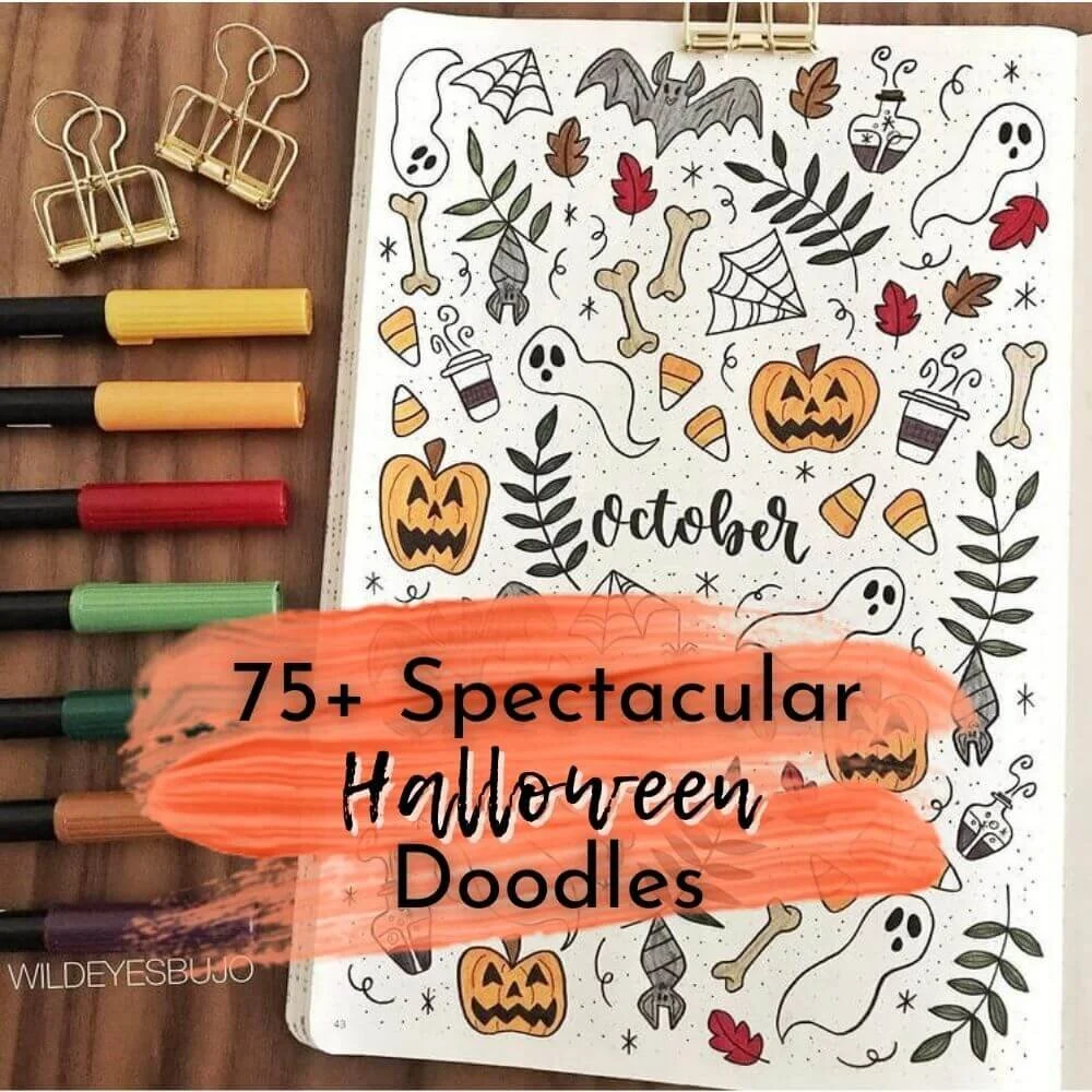 50+ Cute Halloween Doodles Anyone Can Draw — Joyful Journaler