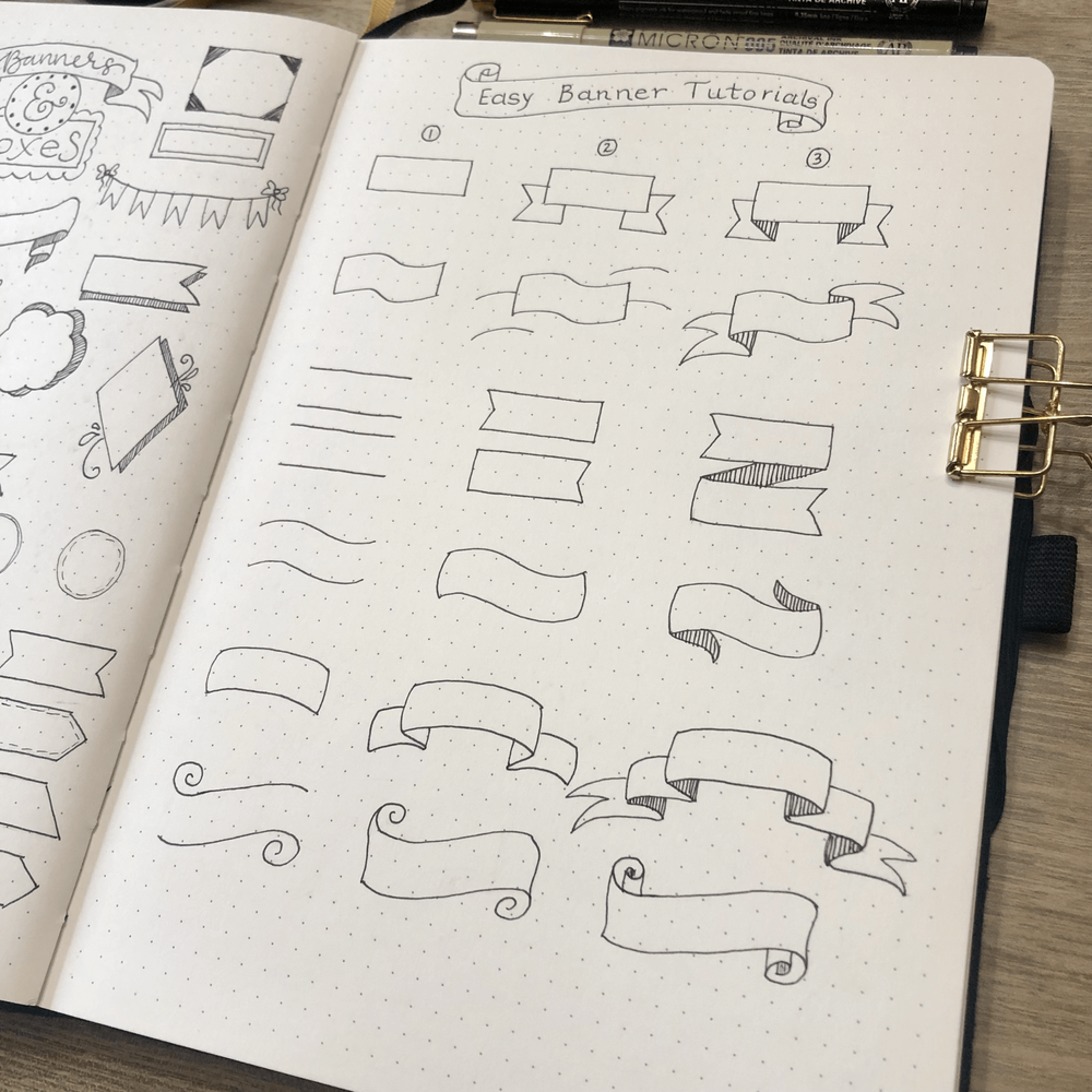 50+ Ideas on How to Draw Banners for Your Bullet Journal — Joyful Journaler