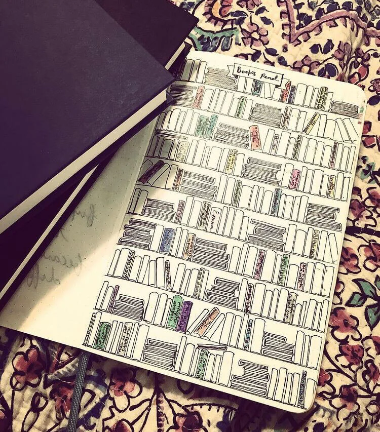 5 Different Ways to Use a Bullet Journal Bookshelf — Joyful Journaler