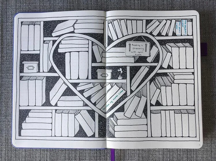 5 Different Ways to Use a Bullet Journal Bookshelf — Joyful Journaler
