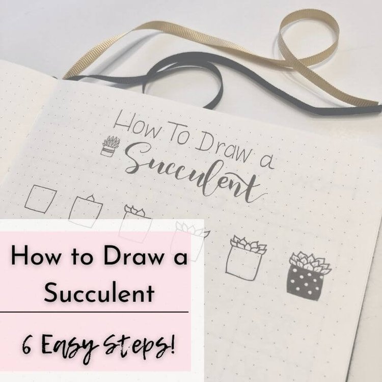 How to Draw a Succulent in 6 Easy Steps — Joyful Journaler