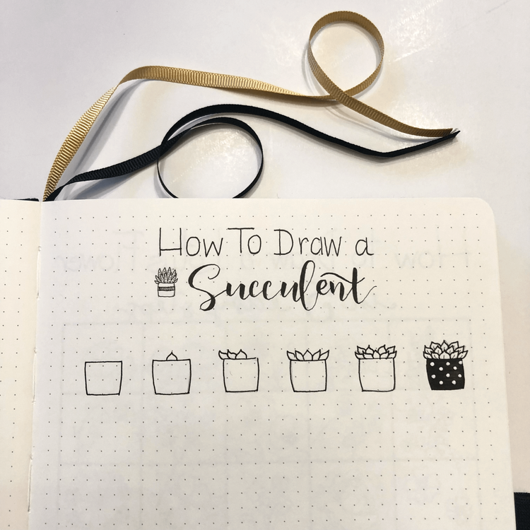 How to Draw a Succulent in 6 Easy Steps — Joyful Journaler