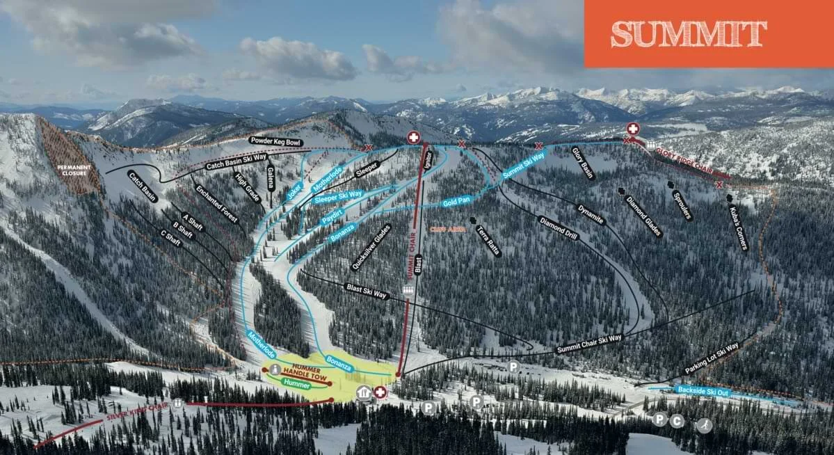Whitewater Mountain Resort – Trail Map – British Columbia