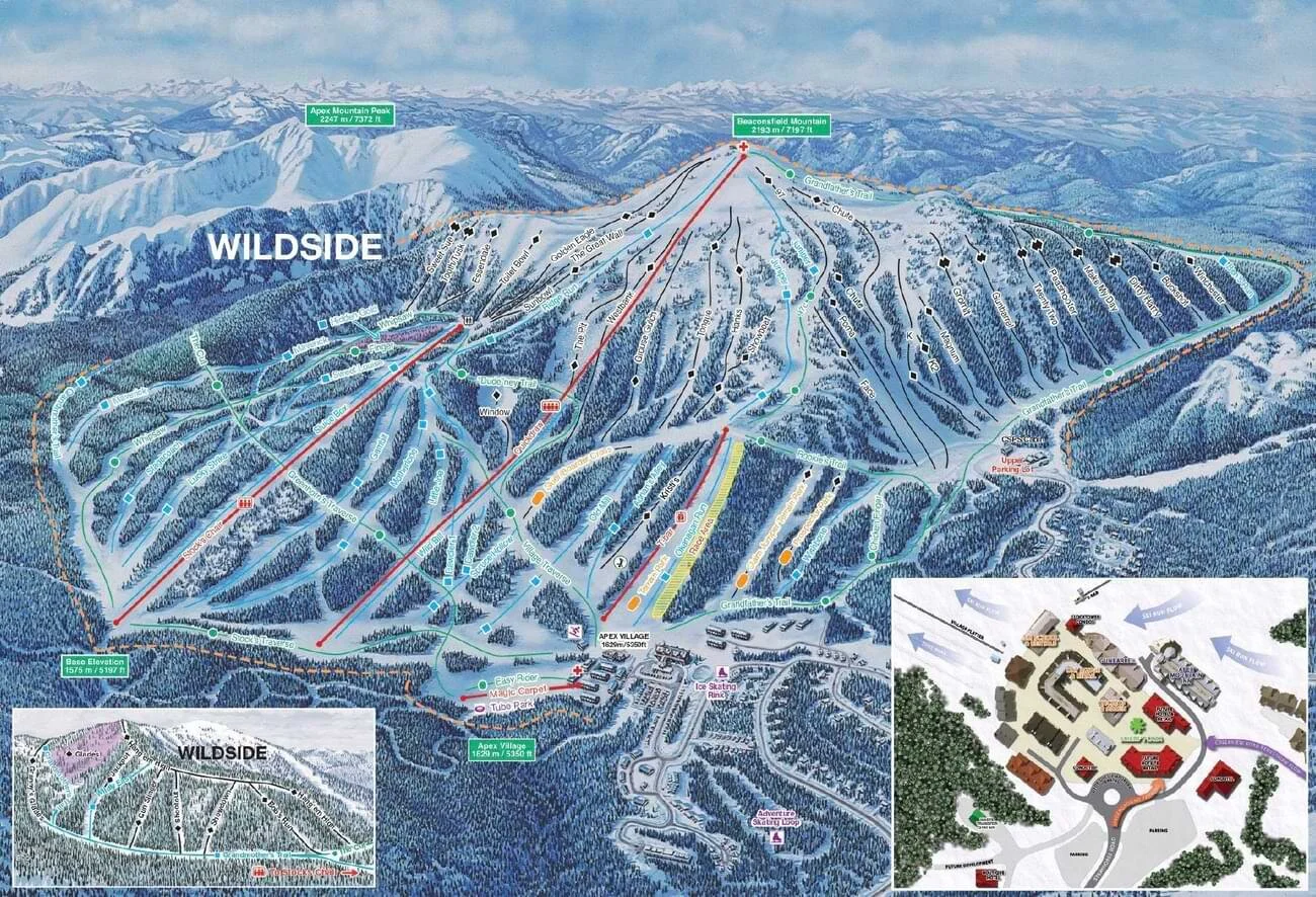 Apex Mountain Ski Resort – Trail Map – British Columbia