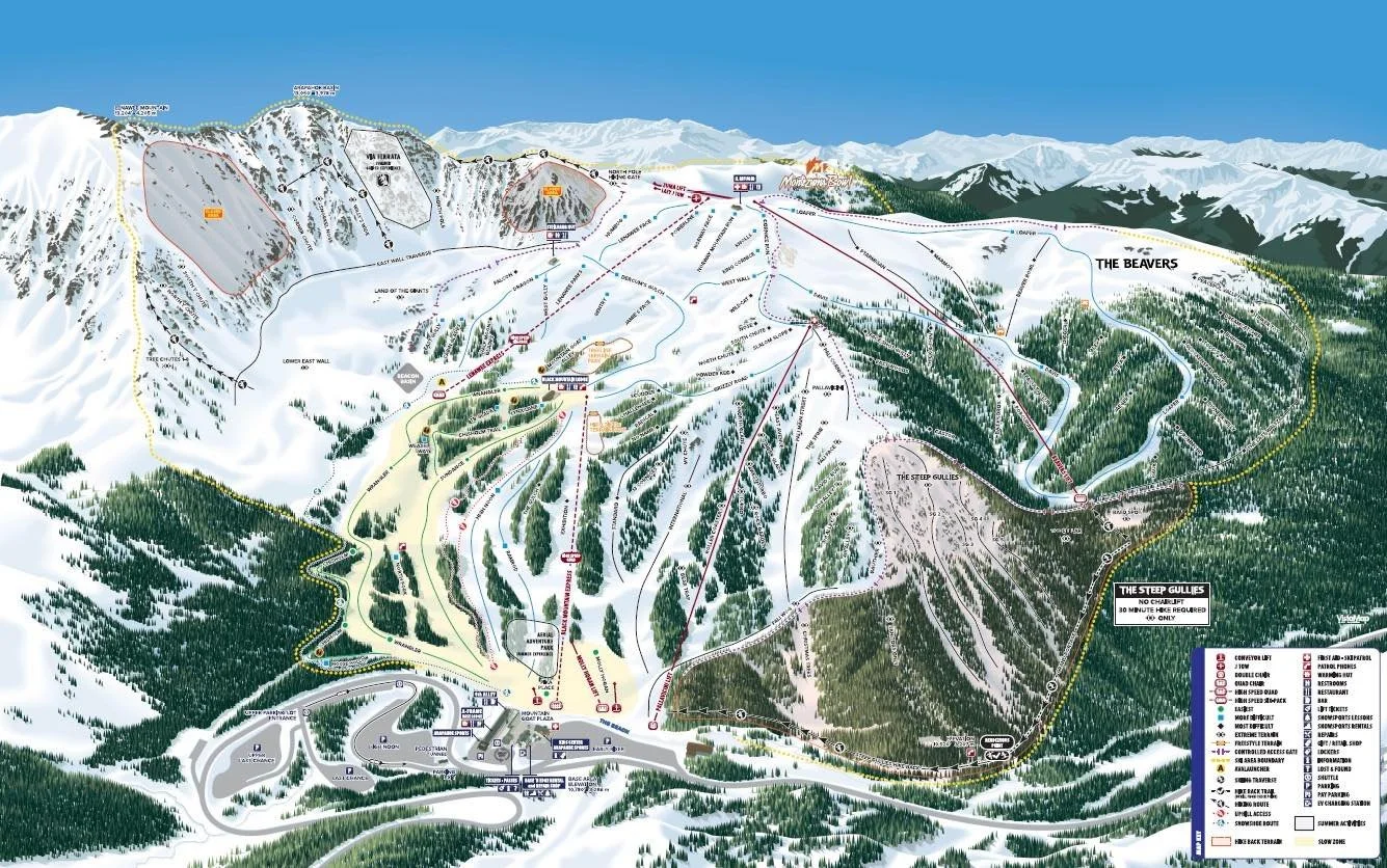 Arapahoe Basin Trail Map | Colorado Ski Maps