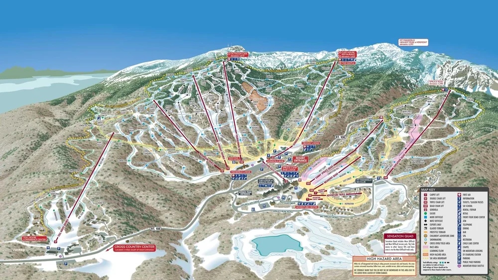 Stowe Trail Map – Ski Maps - Vermont