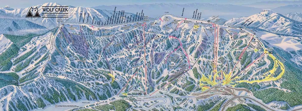 Wolf Creek Trail Map | Colorado Ski Maps