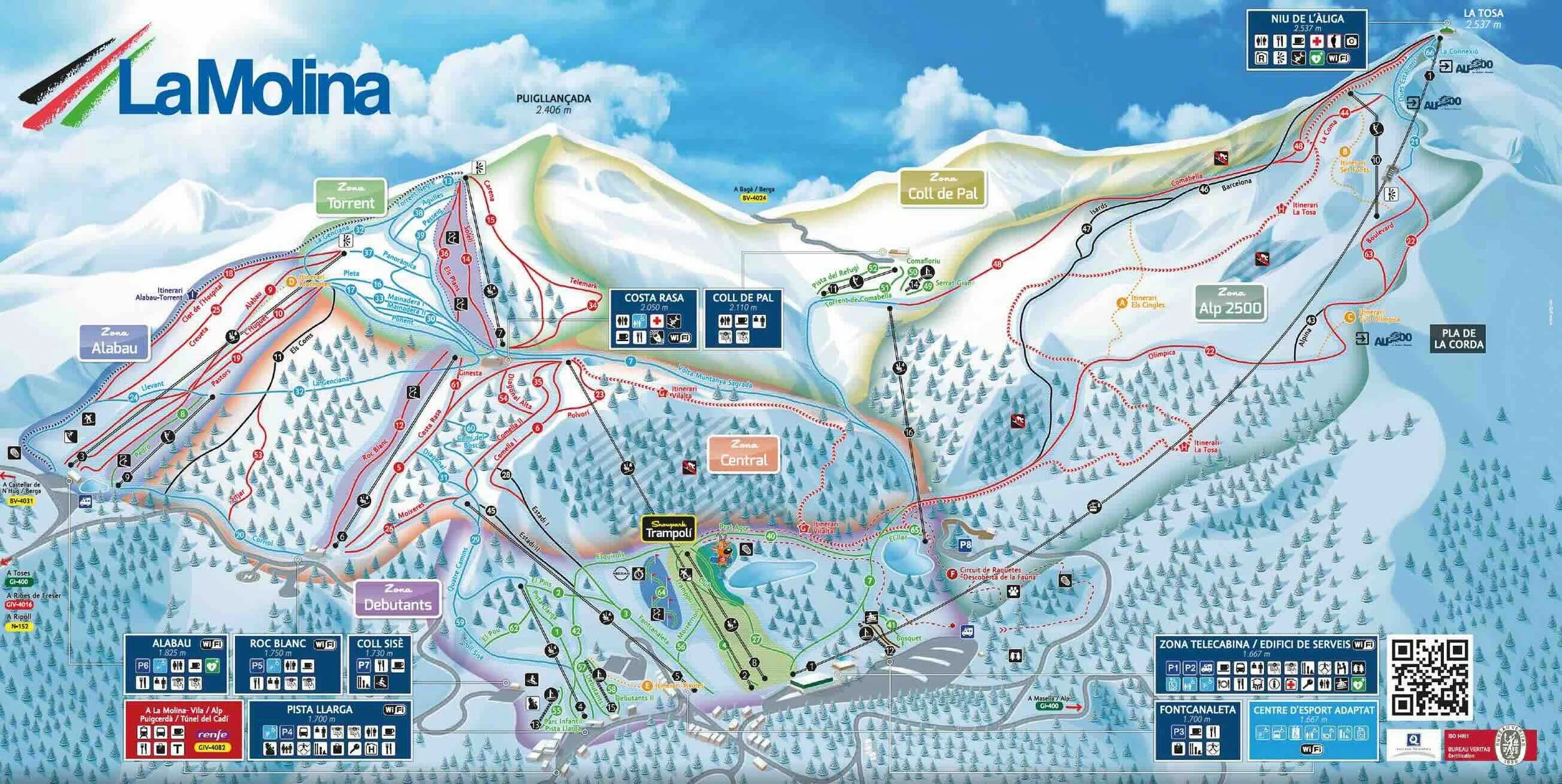 La Molina Piste Map | Spain Ski Maps