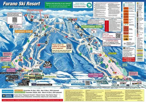 Furano Mountain Trail Map | Hokkaido