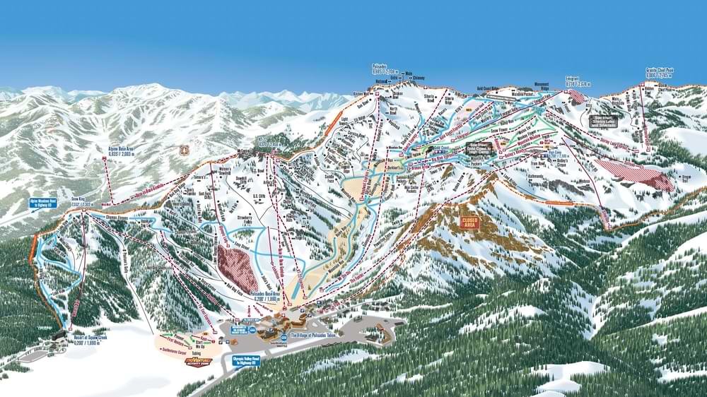 Palisades Tahoe Resort – Trail Map – California Palisades Tahoe Resort – Trail Map – California