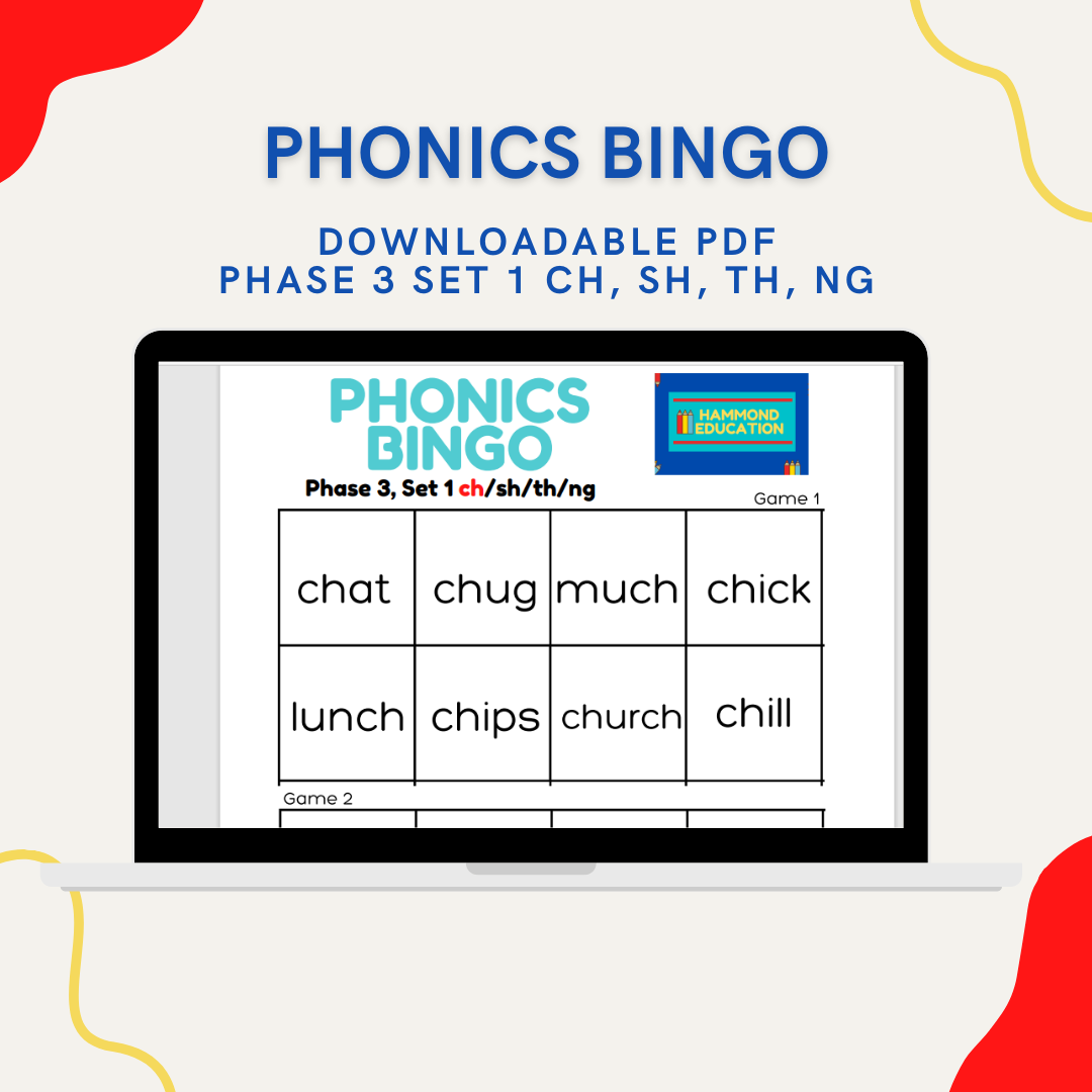 phonics bingo — Store 1 — Hammond Education