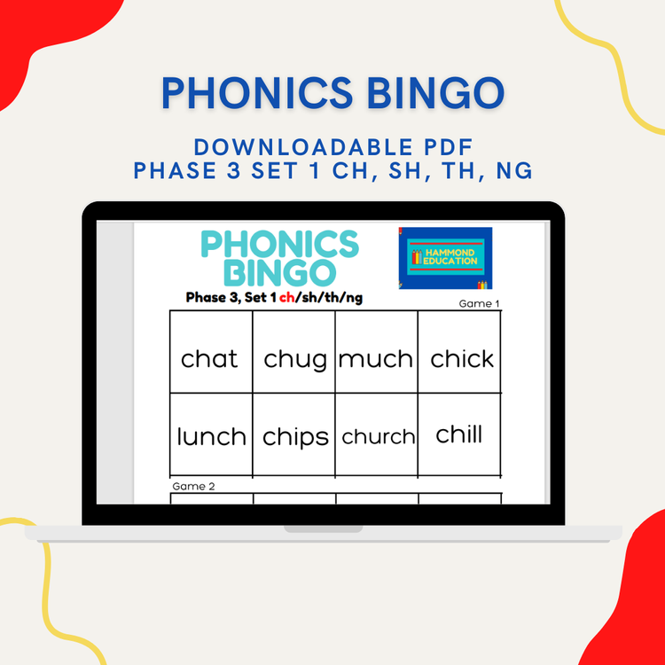 phonics bingo — Store 1 — Hammond Education
