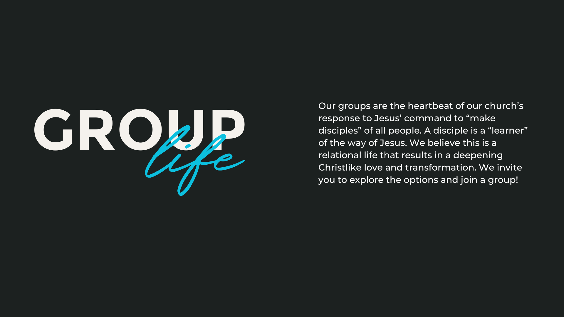 Group Life — Reno Christian Fellowship