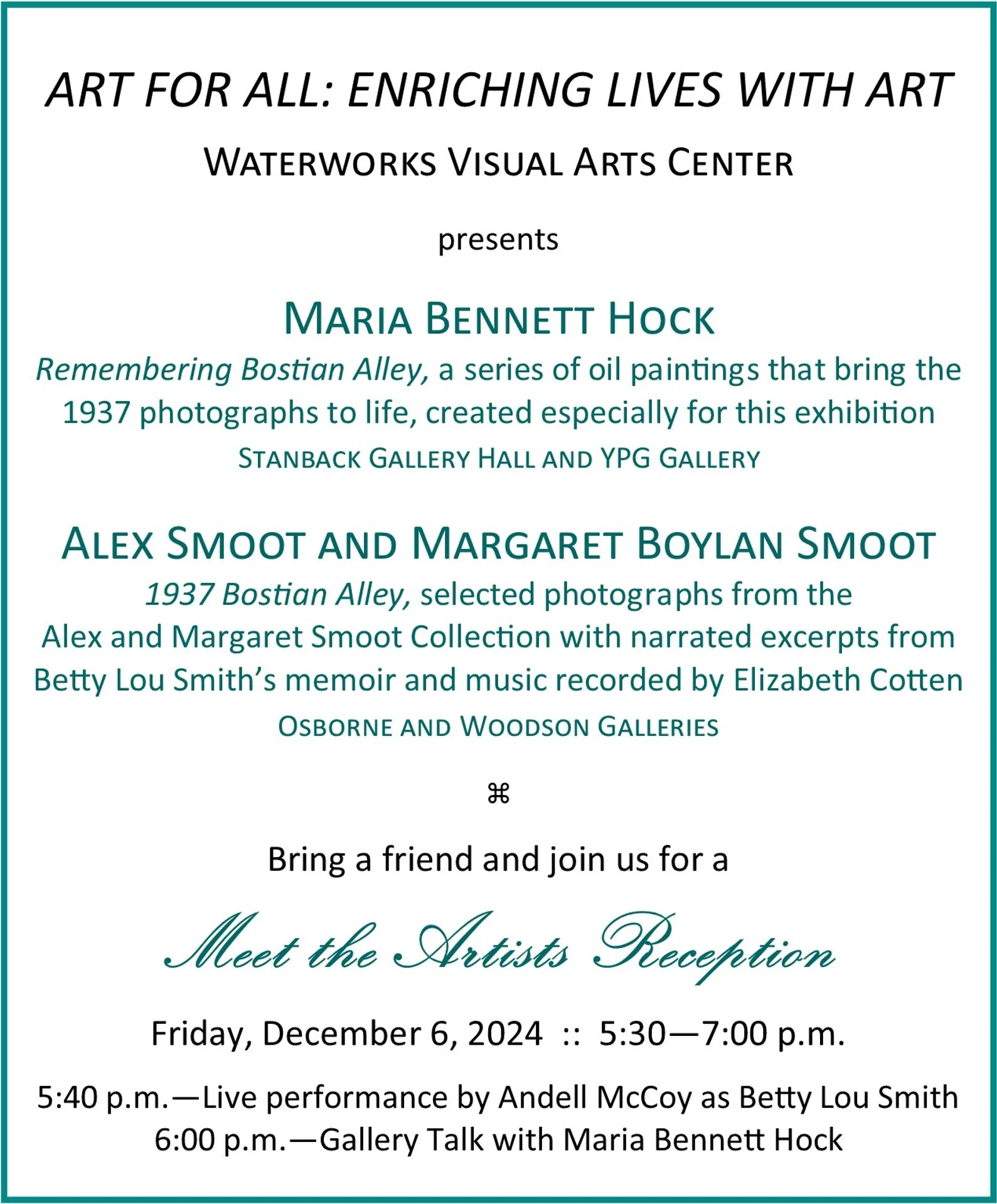See Remembering Bostian Alley SEE | Waterworks Visual Arts Center ...