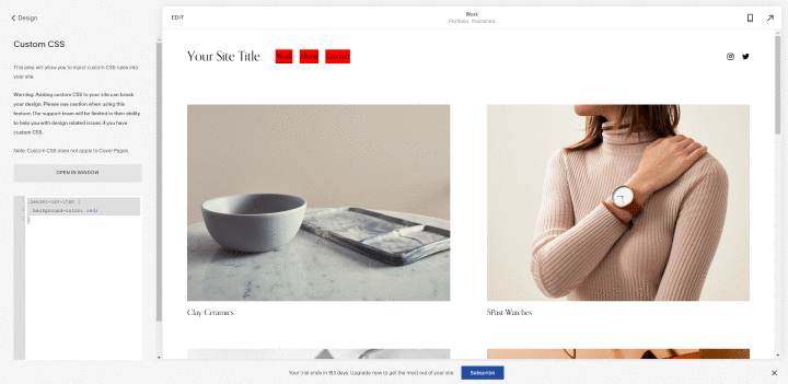 Add custom icons to Squarespace navigation — Bamn.Digital