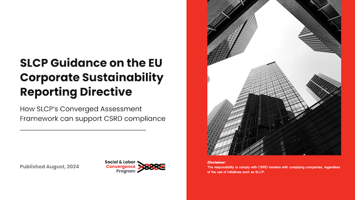 SLCP launches new Guidance on the EU Corporate Sustainability Reporting ...