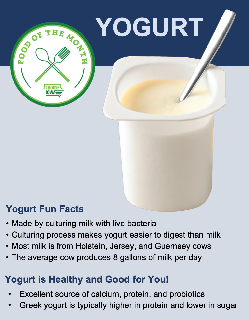 April Yogurt — Iowa Farm to School & Early Care Coalition