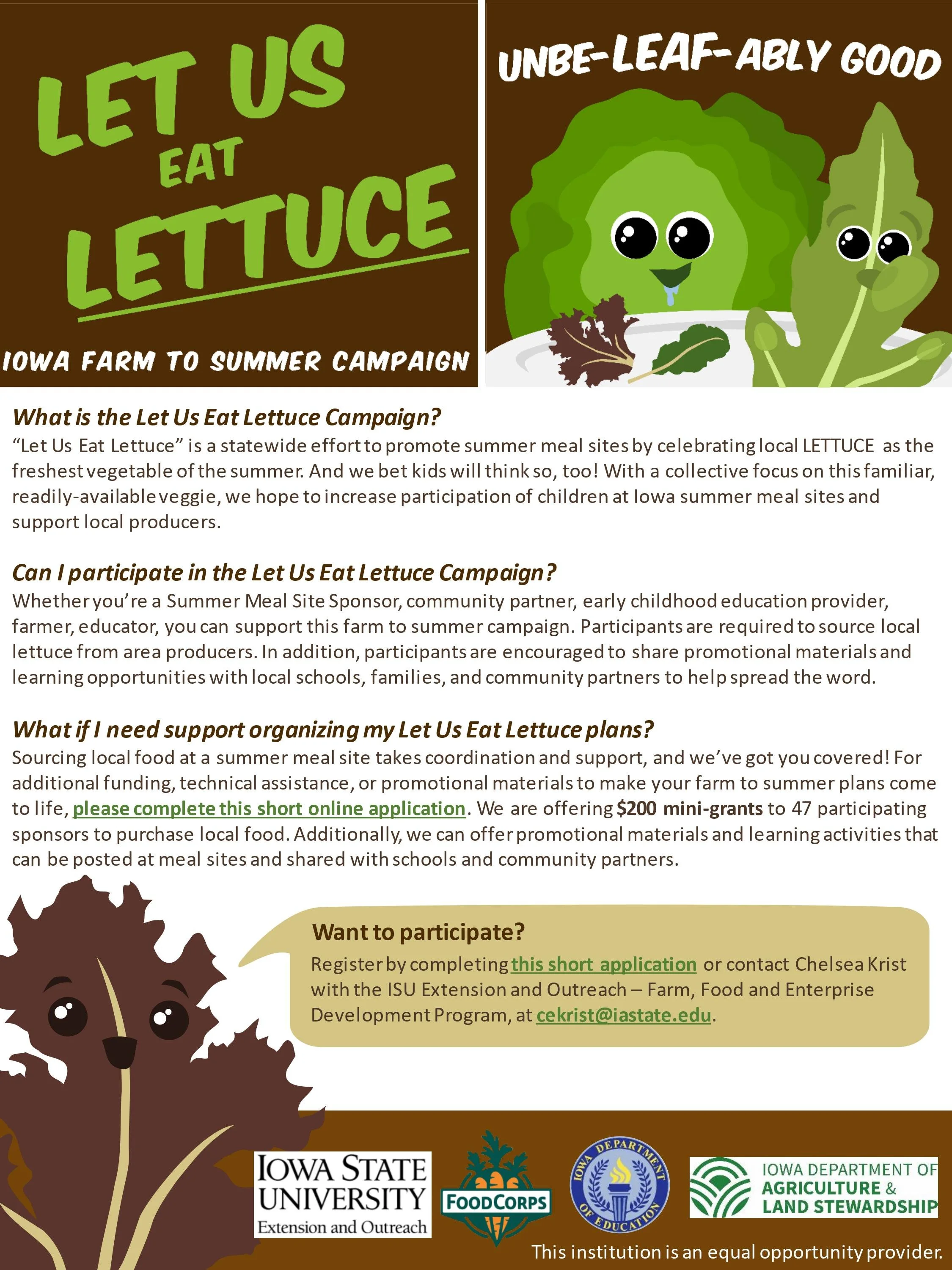 2022 Farm to Summer — Iowa Farm to School & Early Care Coalition