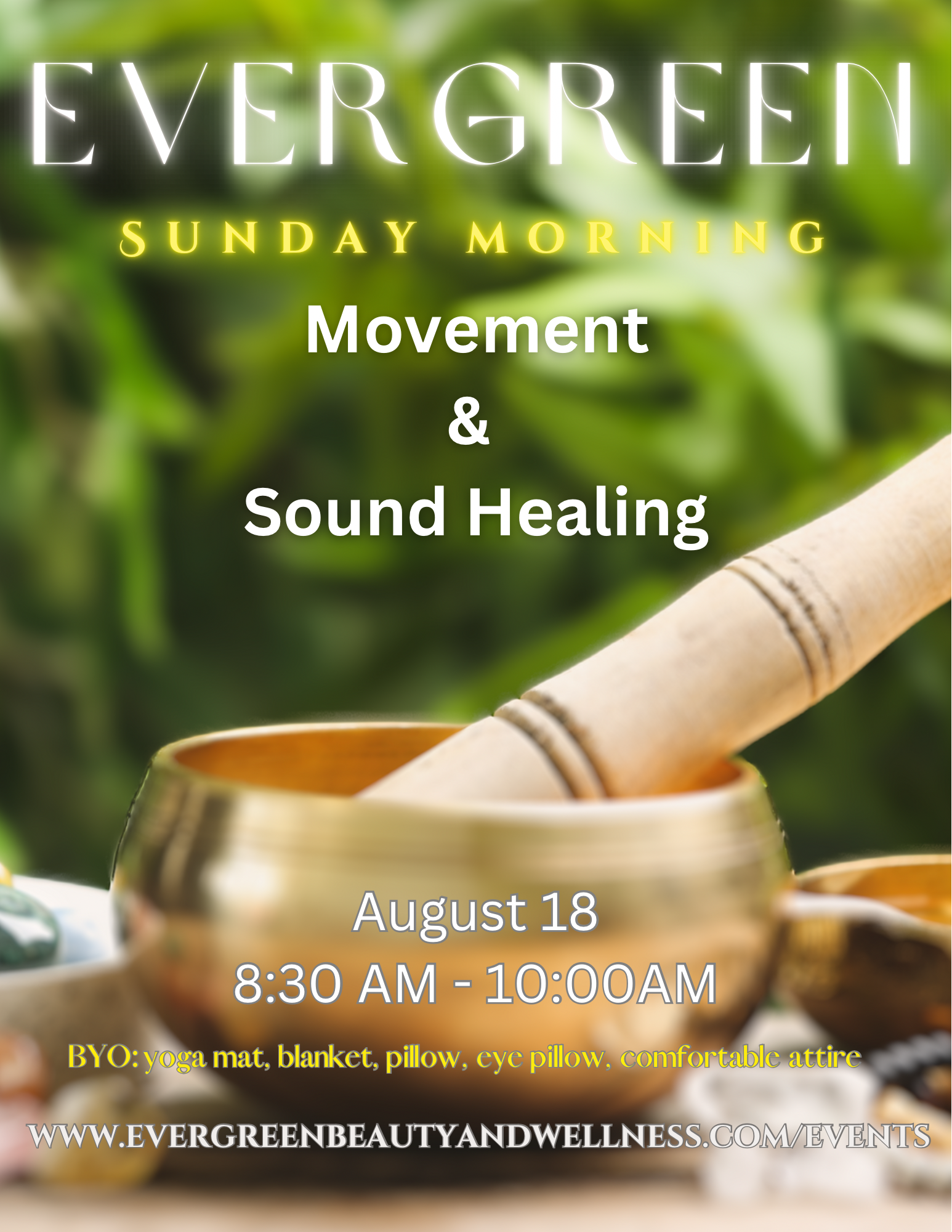 Evergreen Events — Evergreen Beauty and Wellness