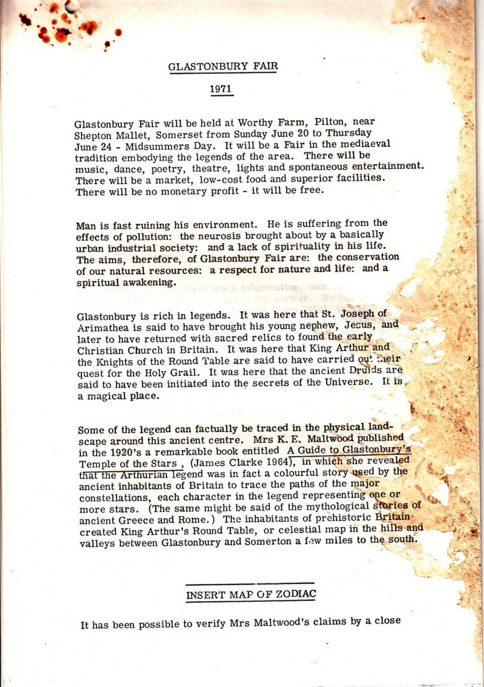 Glastonbury Festival 1970s — My Glastonbury Story