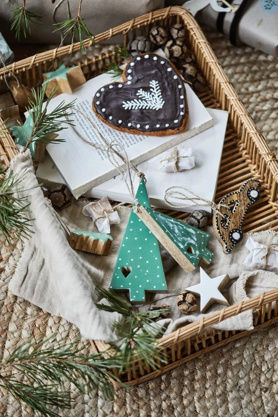 IB LAURSEN Tannenbaum mit Herz zum aufhängen (groß | grün ...