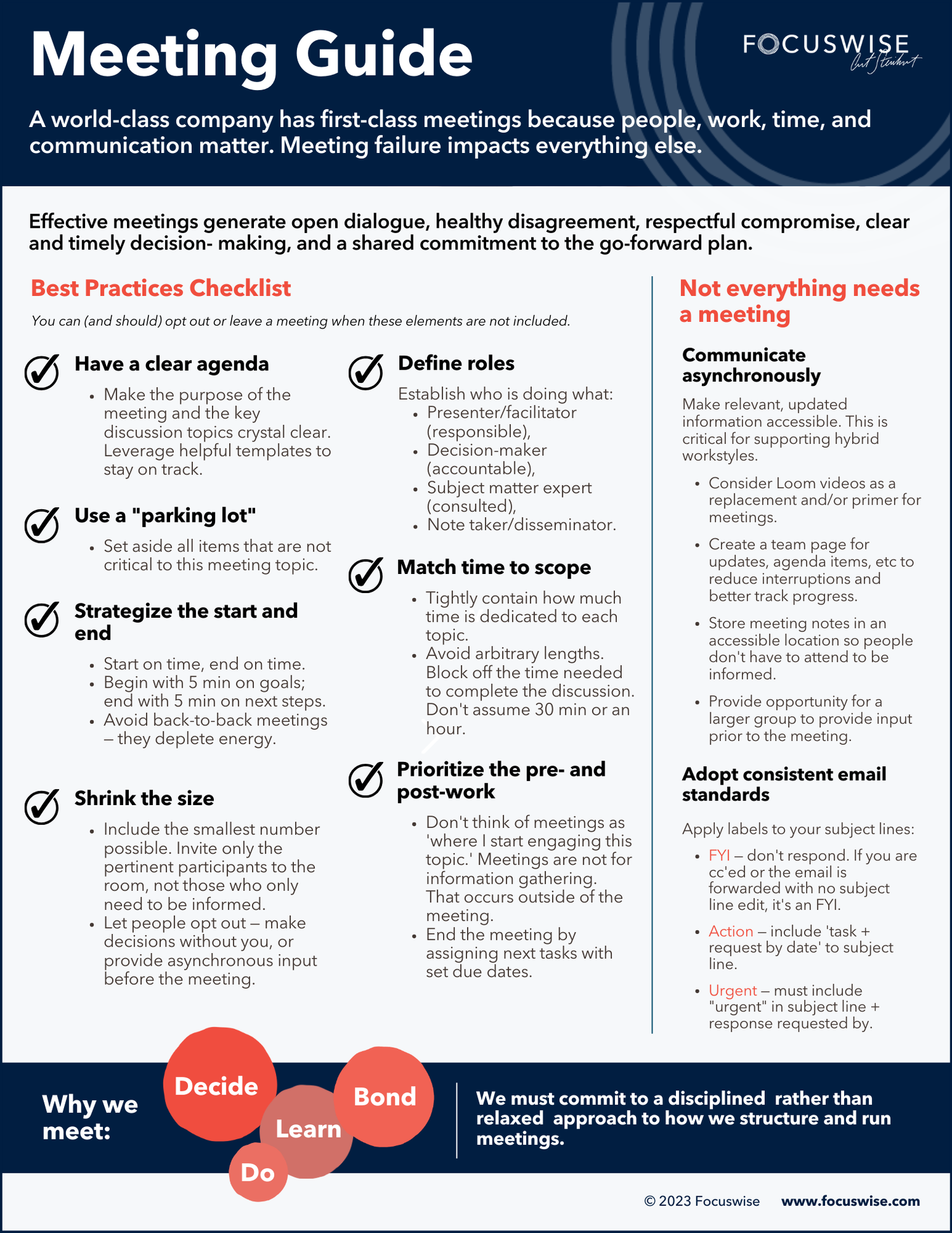 Meeting Guide — Focuswise