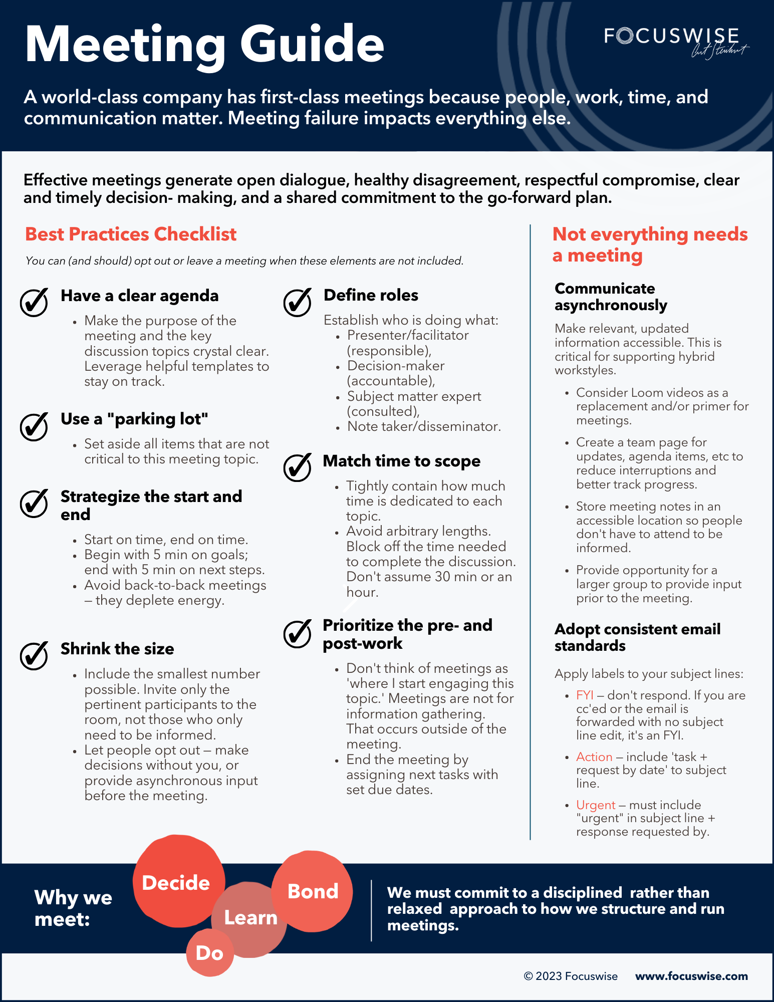 Meeting Guide — Focuswise