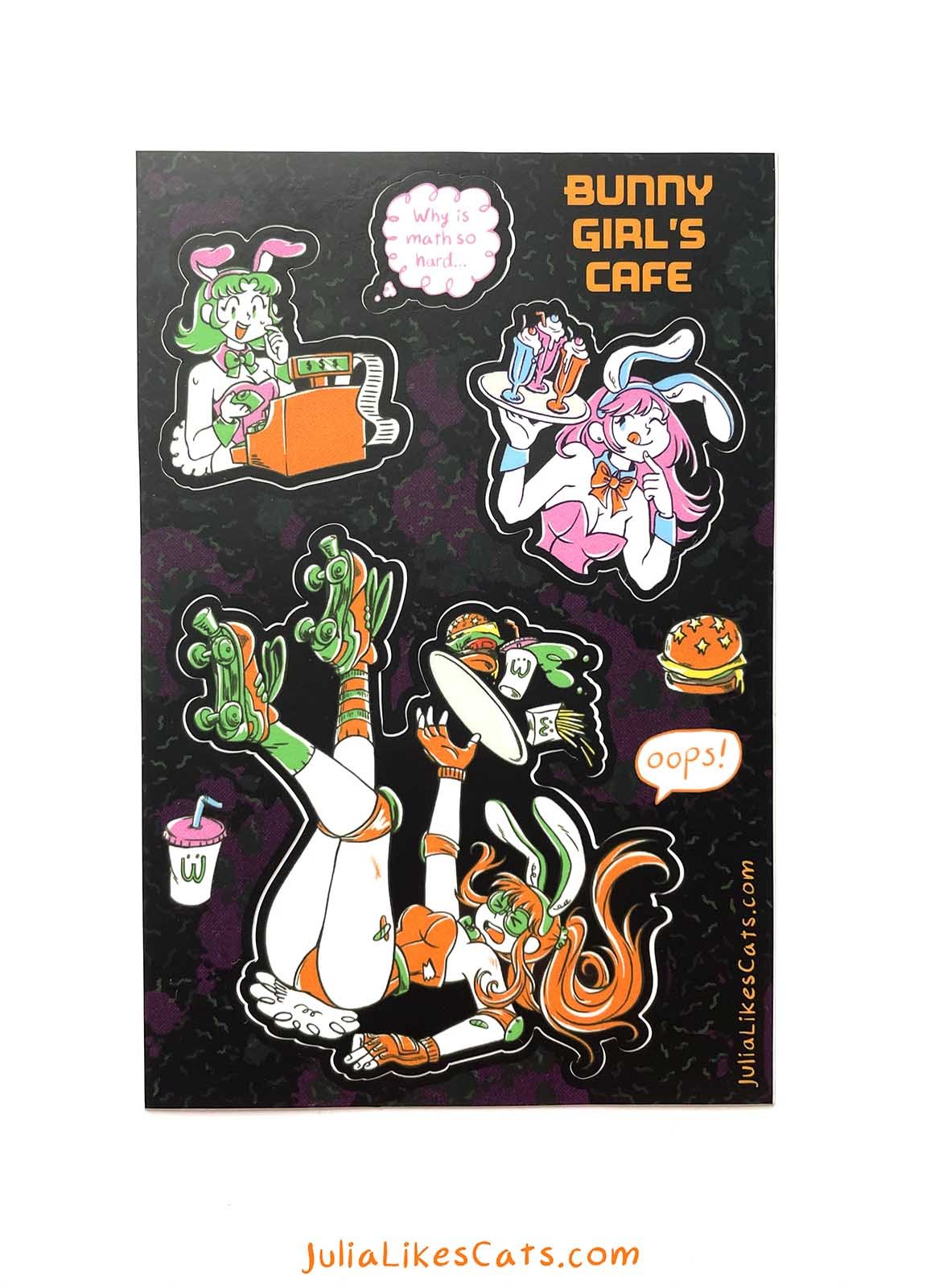 Pink Grooving Angel Holographic Sticker — Julia McBride Menzel