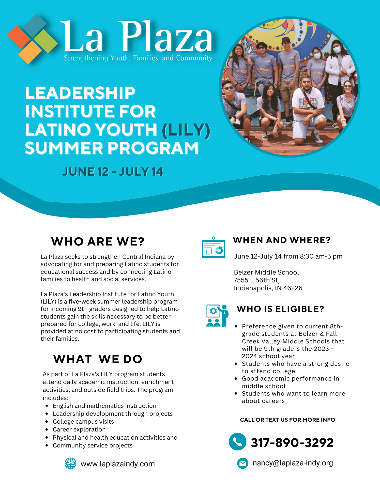 The Leadership Institute for Latino Youth (LILY) — EXPLORADOOR