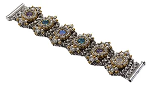 Stained Glass Windows Bracelet — Cynthia Rutledge Beadwork & Workshops