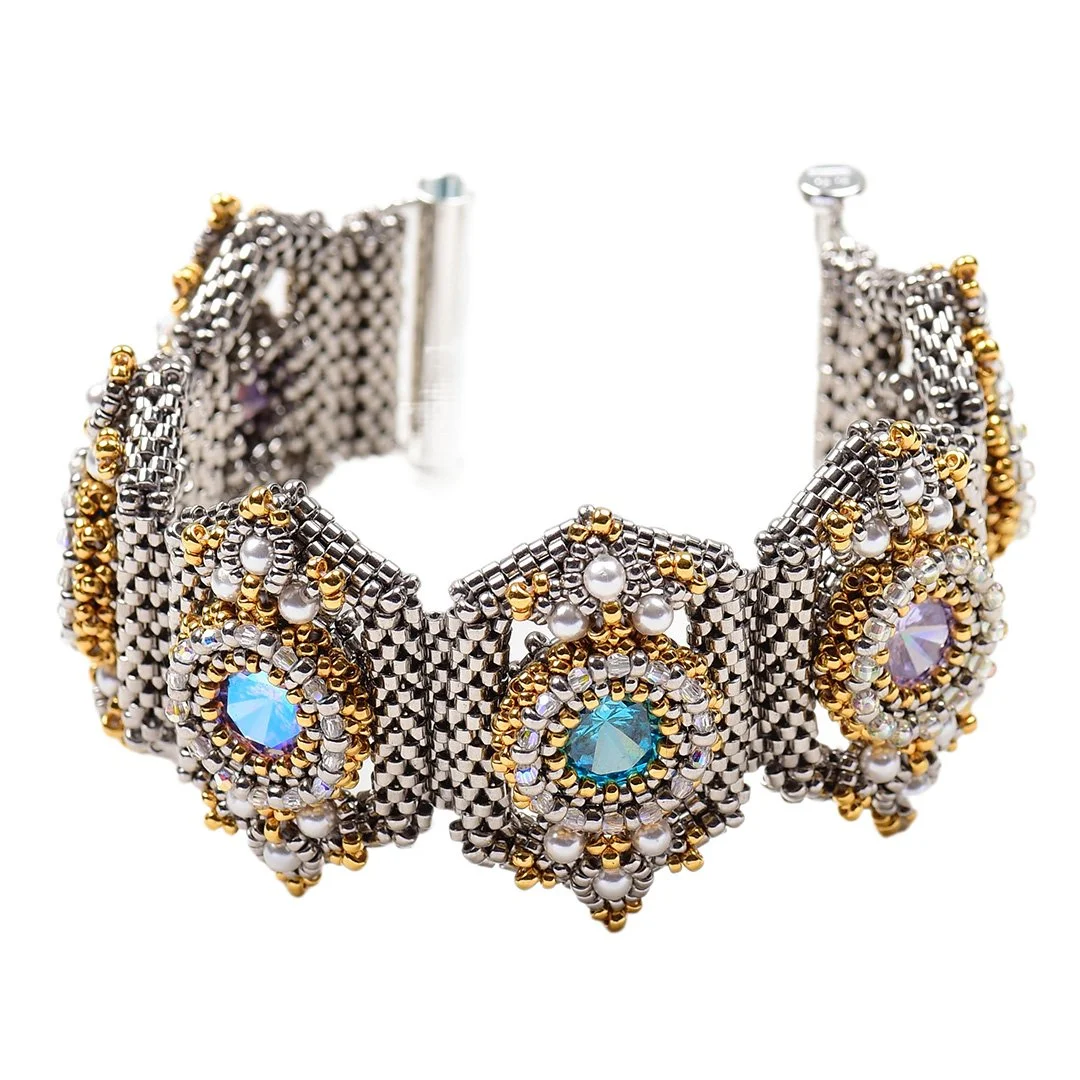 Stained Glass Windows Bracelet — Cynthia Rutledge Beadwork & Workshops