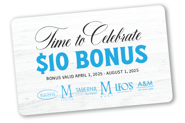 Spring Gift Cards | Give $50, Get $10 — Burntwood Tavern