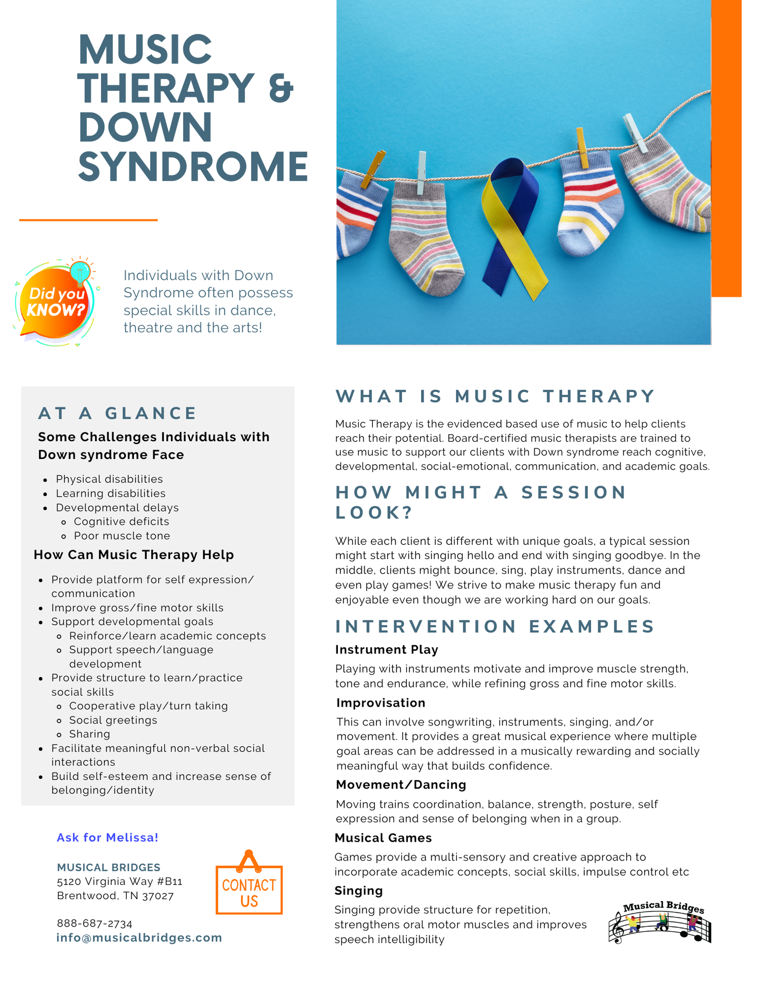 Neurologic Music Therapy®: Techniques and Benefits for Down Syndrome ...