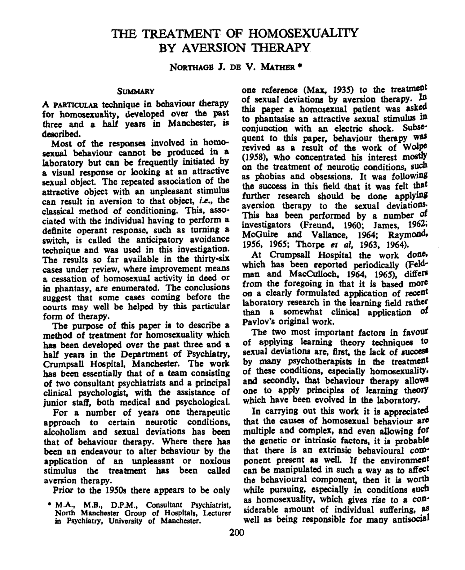 A brief history of conversion therapy — Jessica Kant