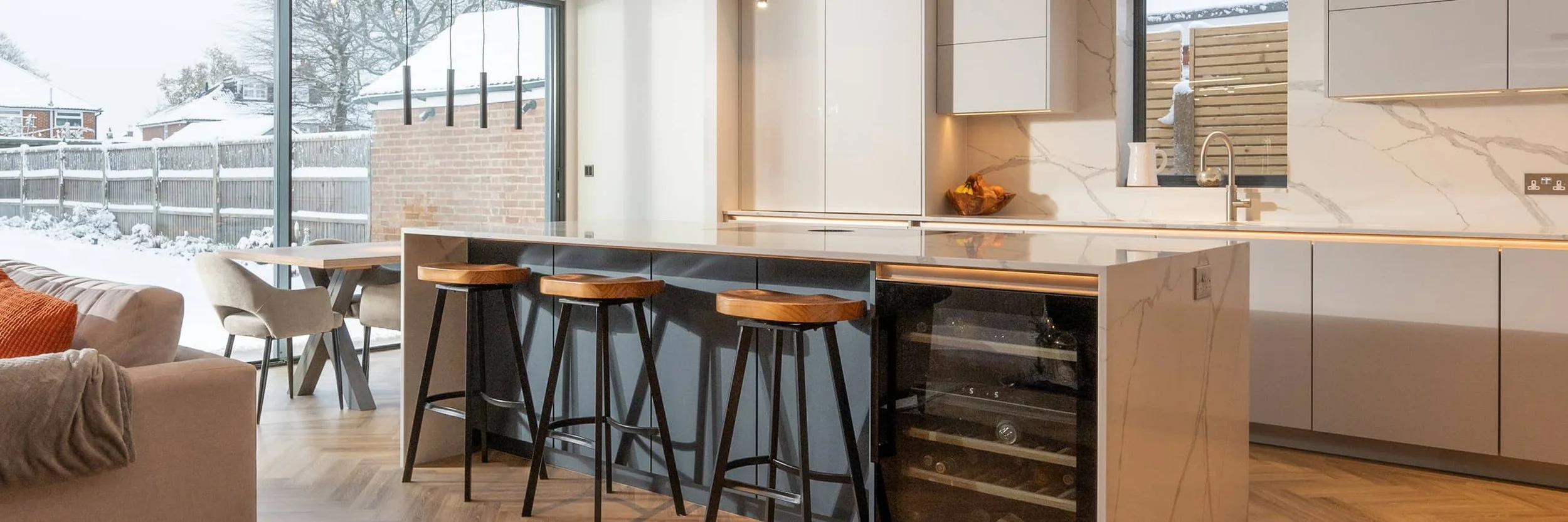 Modern Duotone Kitchen & Utility St Albans | Audus Kitchens