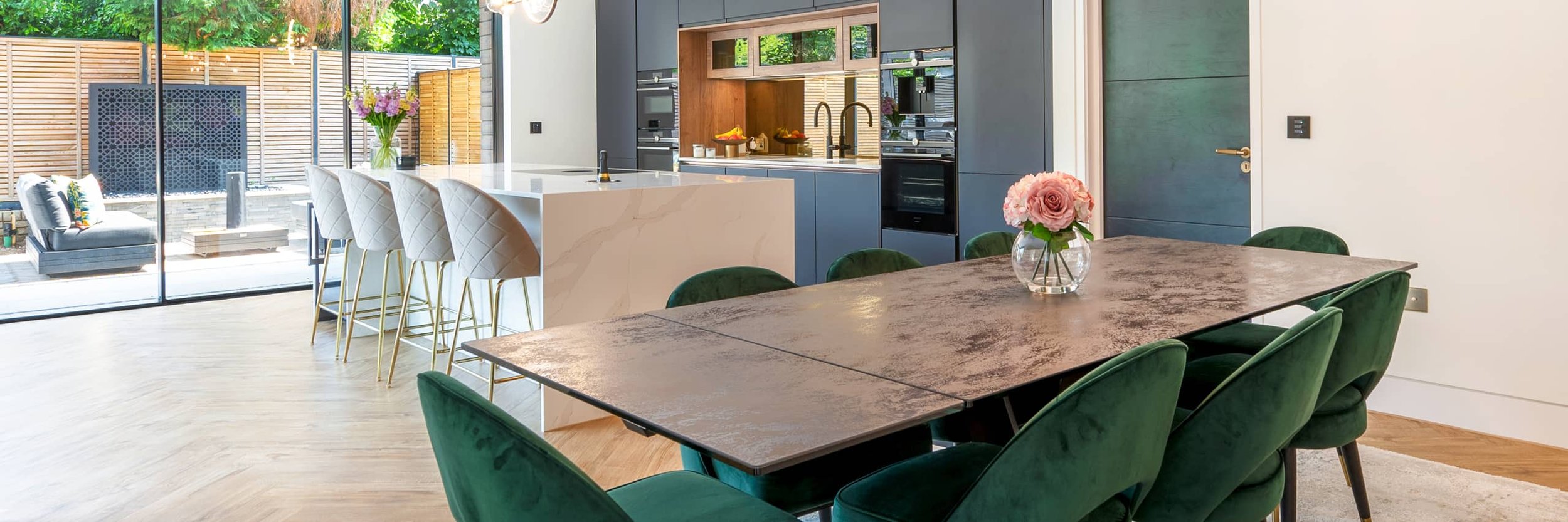 Grey & White Contemporary Kitchen in Midway | Audus Kitchens
