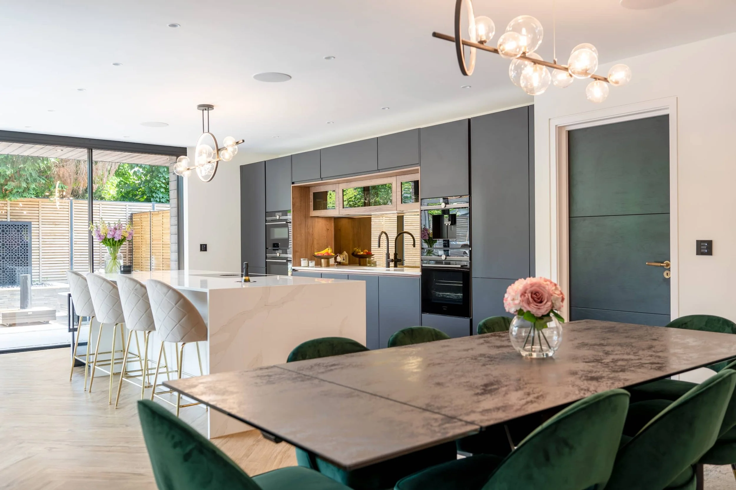 Grey & White Contemporary Kitchen in Midway | Audus Kitchens