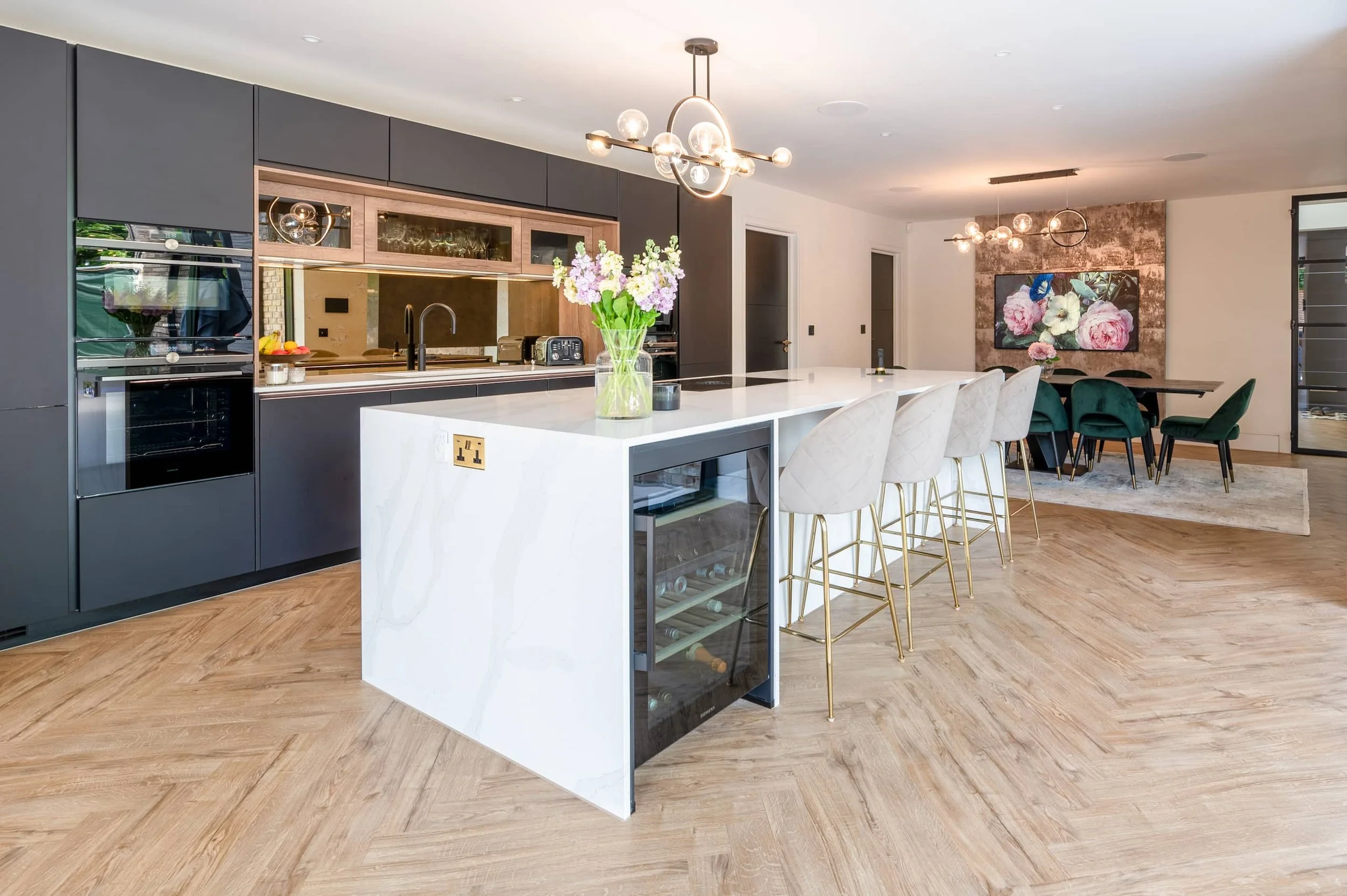 Grey & White Contemporary Kitchen in Midway | Audus Kitchens