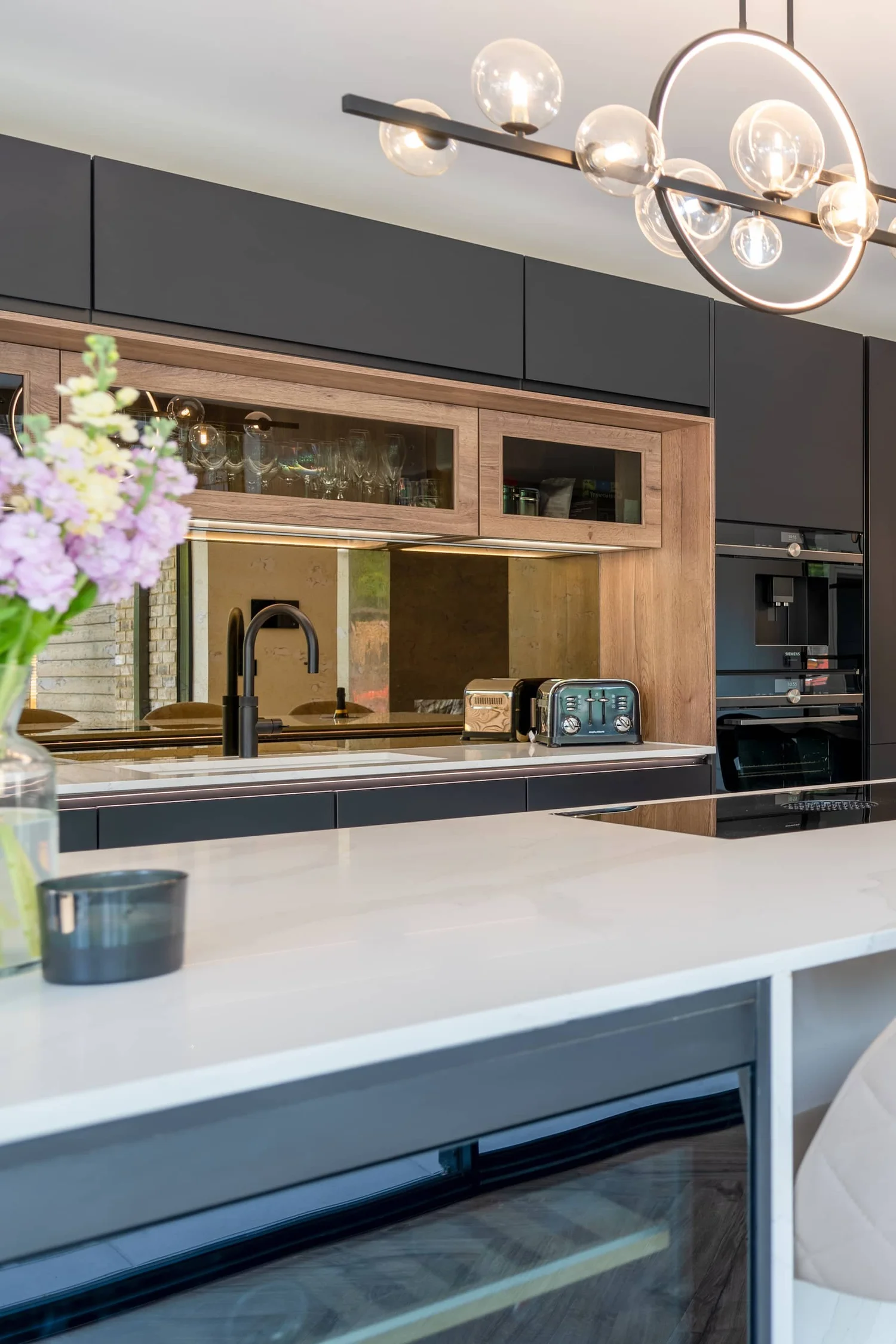 Grey & White Contemporary Kitchen in Midway | Audus Kitchens